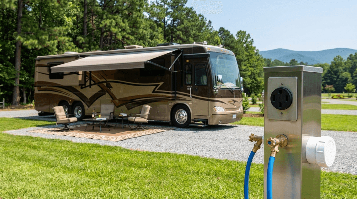 Full-Hookup vs Standard RV Sites: Which One Is Right for You?